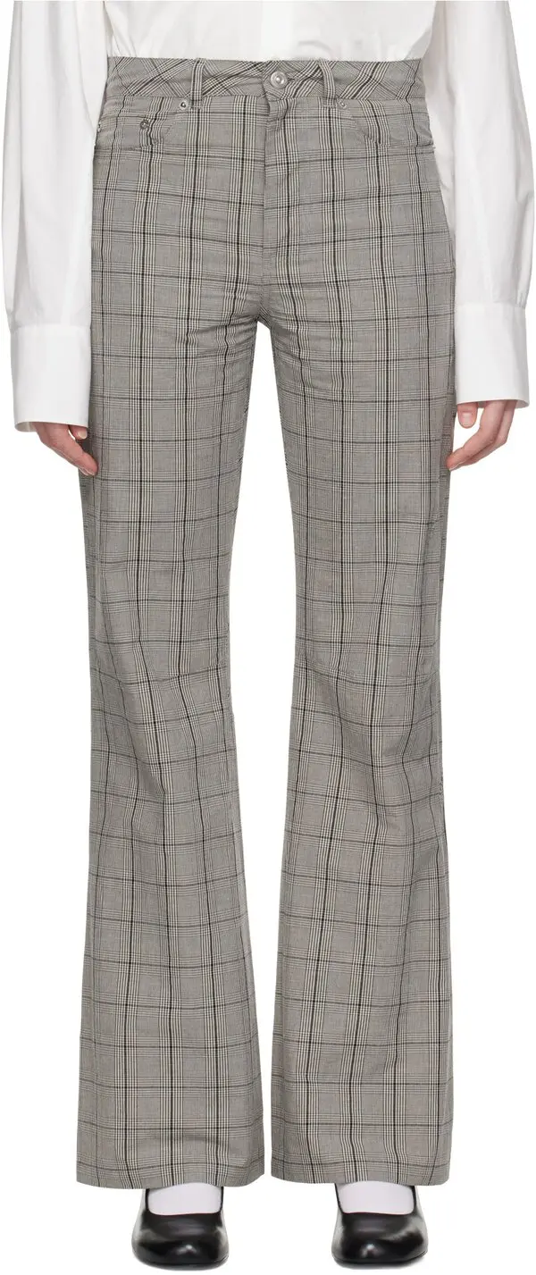 Our Legacy Moto Style Pants - Black, White