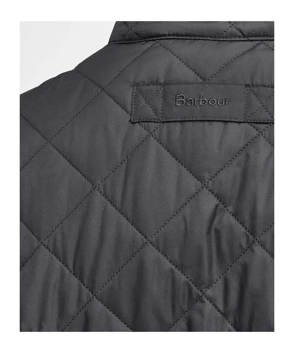 Barbour Diamond-quilted Logo-embroidered Gilet - Black