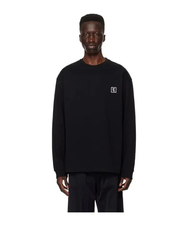 WOOYOUNGMI Printed Long-sleeved T-shirt - Black