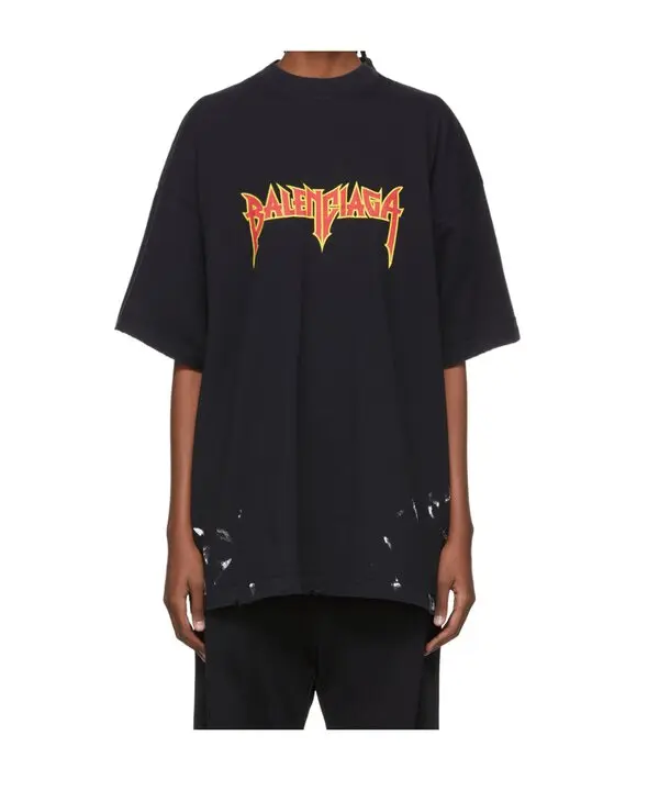 Balenciaga Oversized Metal Art Painting T-shirt
