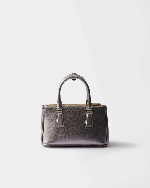 Prada Galleria Patent Saffiano Leather Mini-bag - Black