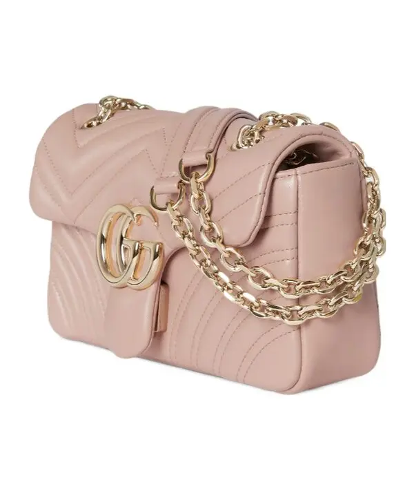 Gucci Gg Marmont Small Shoulder Bag - Pink