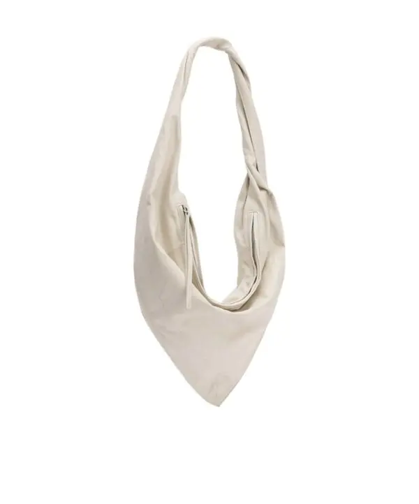 LEMAIRE Twisted-strap Triangular Shoulder Bag - Ivory