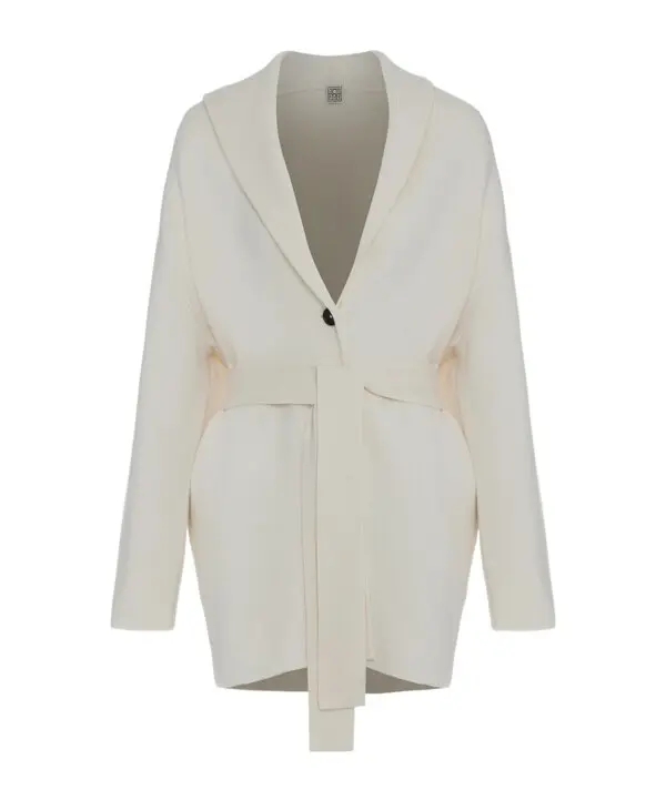 TOTEME Single-breasted Belted Coat - No