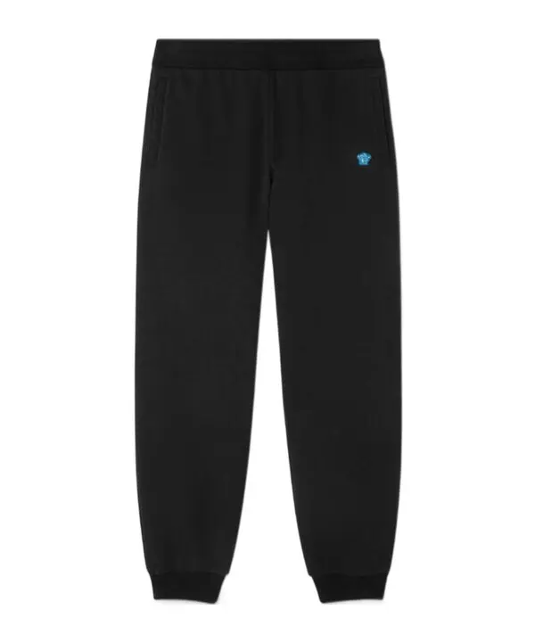 Versace Medusa-patch Elasticated Waistband Sweatpants - Black