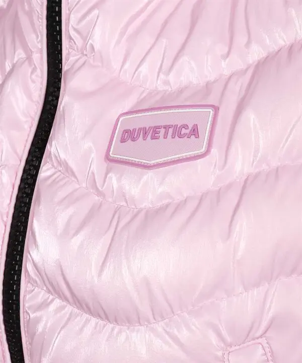 Duvetica Quilted Peplum Down Vest - Pink
