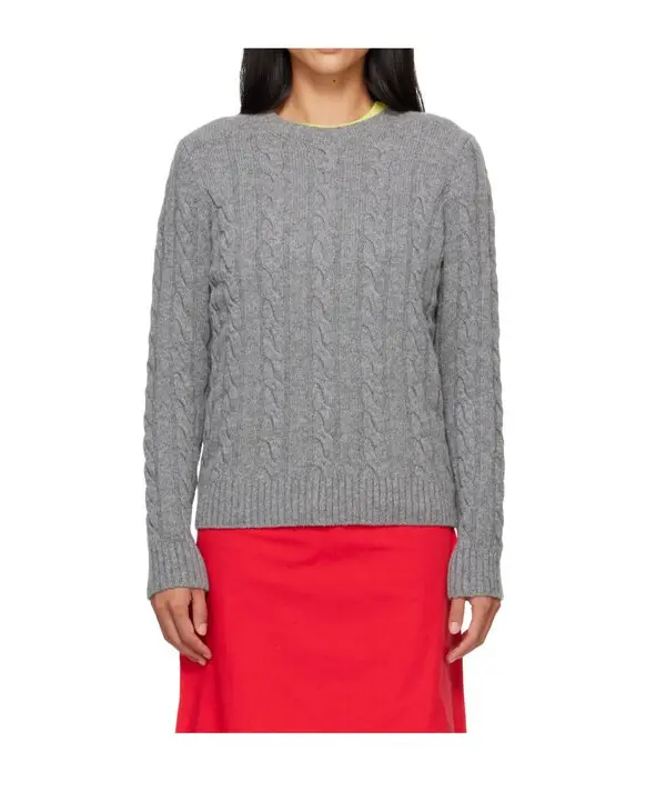 Gimaguas Braid Knit Pullover - Gray