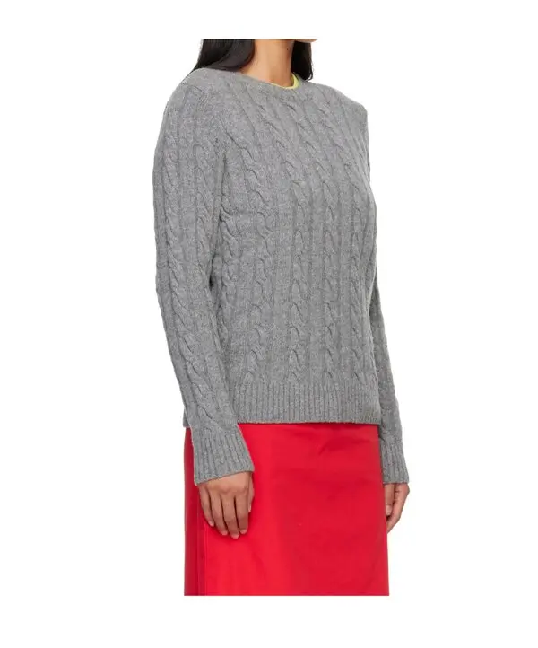 Gimaguas Braid Knit Pullover - Gray