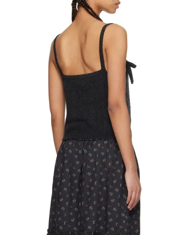 GANNI Cable-knit Sleeveless Top