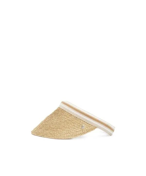 Helen Kaminski Bianca Striped Sun Visor - Nude