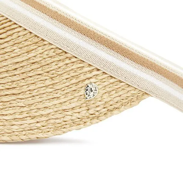 Helen Kaminski Bianca Striped Sun Visor - Nude