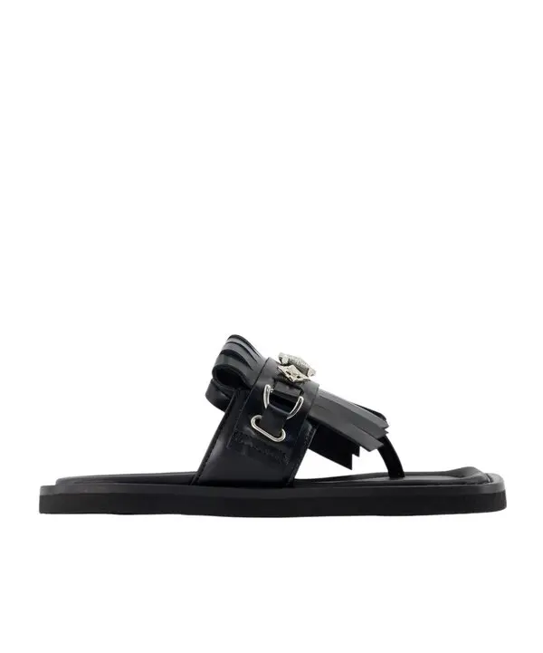 Toga Aj 1461 Embellished Flat Sandals - Black
