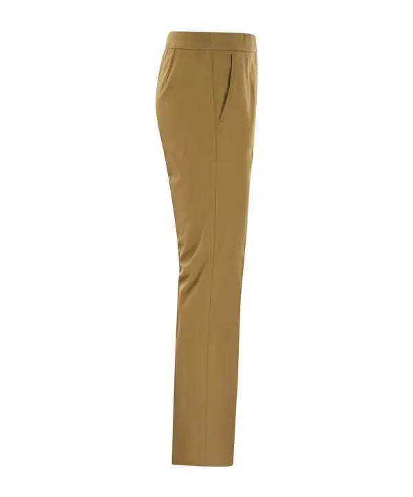 Max Mara Okra Pleat Detailed Cropped Trousers - Brown
