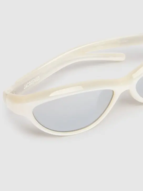 Jacquemus Les Lunettes Curvo Sunglasses - Light Beige