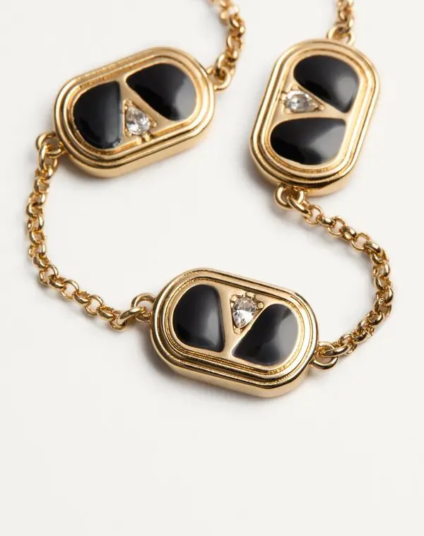 Valentino Garavani Vlogo Signature Embellished Bracelet