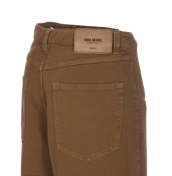 UMA WANG Wide-leg Casual Pants - Black