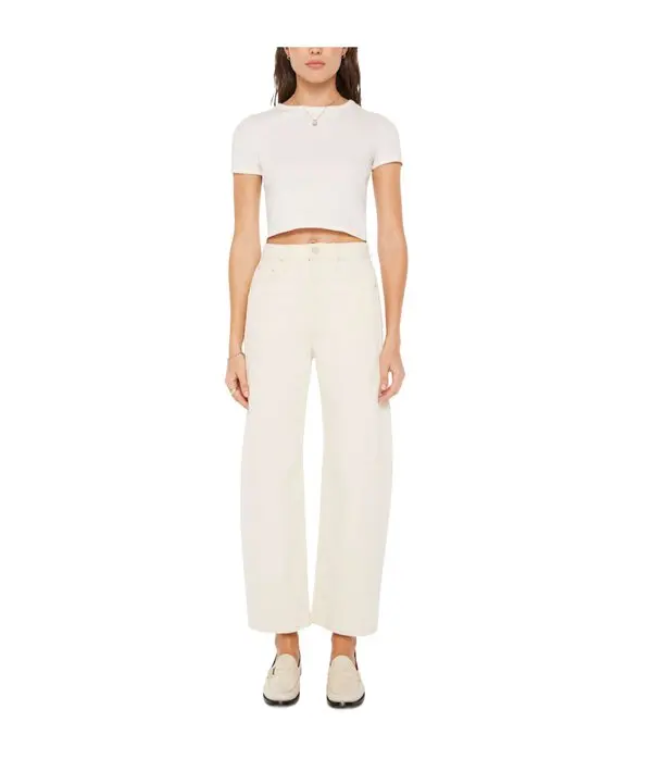 MOTHER The Half Pipe Ankle Wide-leg Jeans