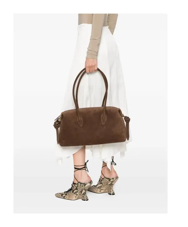 Yuzefi Top Handle Bag - Brown