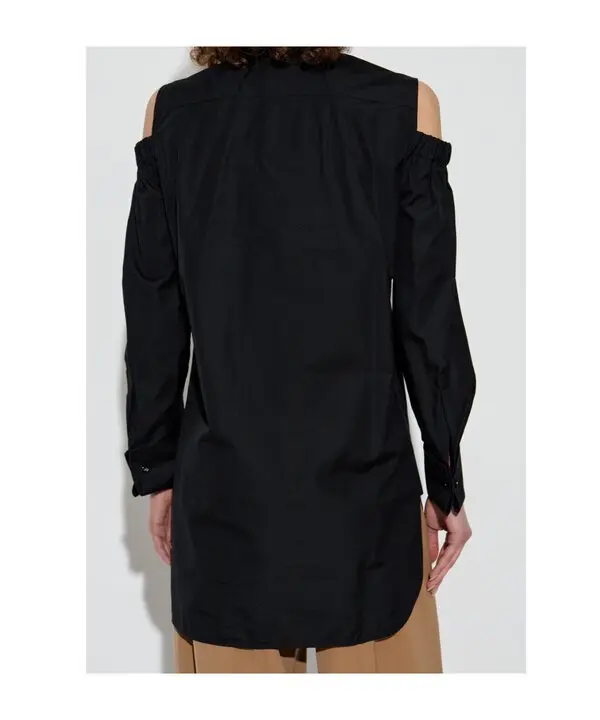 Max Mara Ragni Cut-out Button-up Shirt - Black