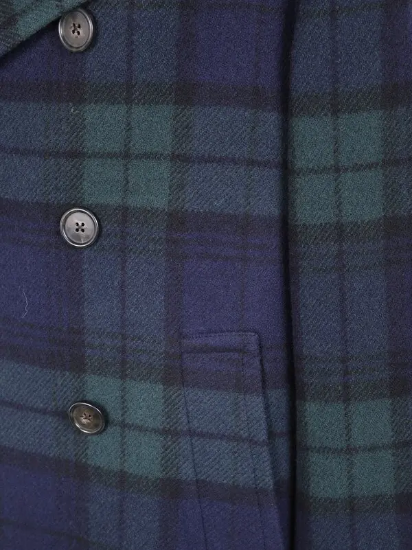 Polo Ralph Lauren Checked Double-breasted Pea Coat