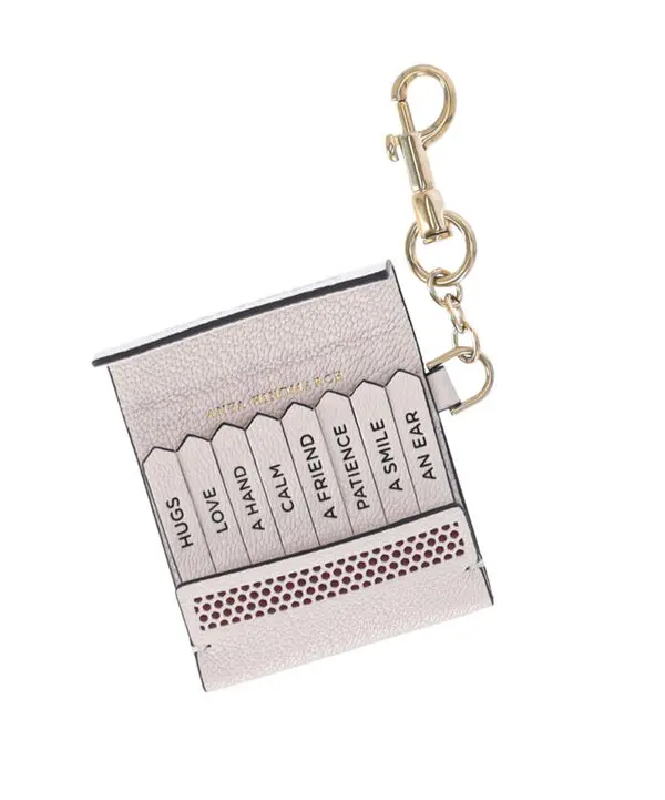 ANYA HINDMARCH Book Match Charm Wallet - White