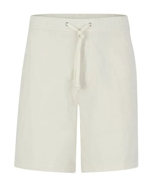 Hugo Boss Logo-patch Drawstring Cotton Shorts - White