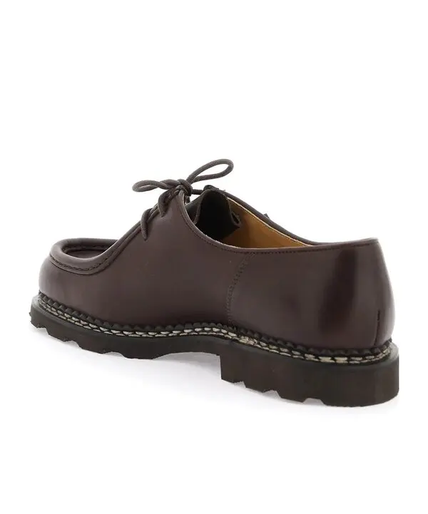 Paraboot Lace-up Casual Shoes With Leather Edging - Black