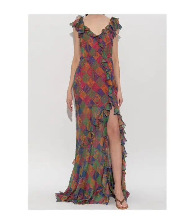 Etro Paisley Printed Maxi Dress - Red