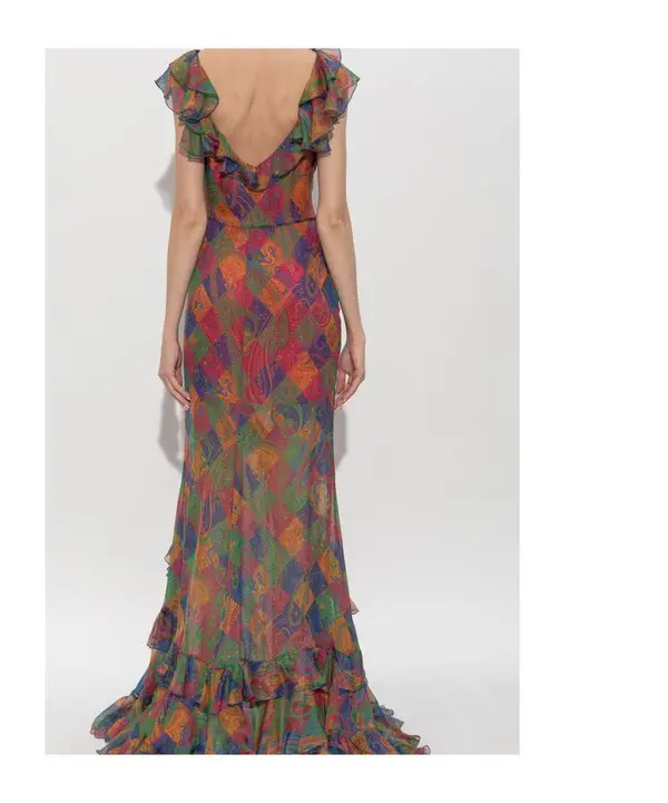 Etro Paisley Printed Maxi Dress - Red