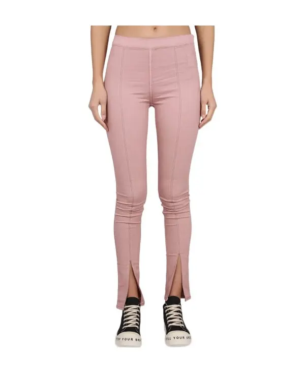 Rick Owens Slit-detailed Stretch Leggings