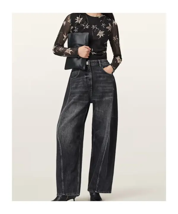 ALLSAINTS Caia Floral Mesh Top