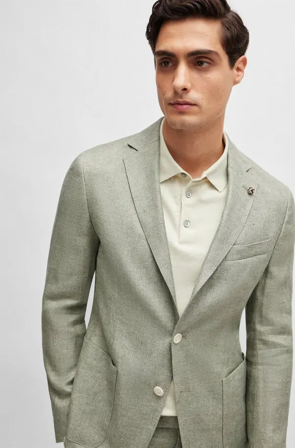 Hugo Boss Single-breasted Blazer - Nude