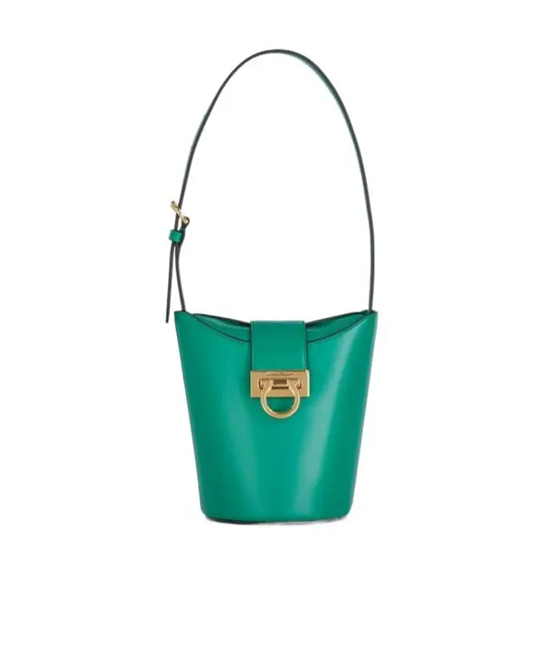 FERRAGAMO Bucket Shoulder Bag - Green