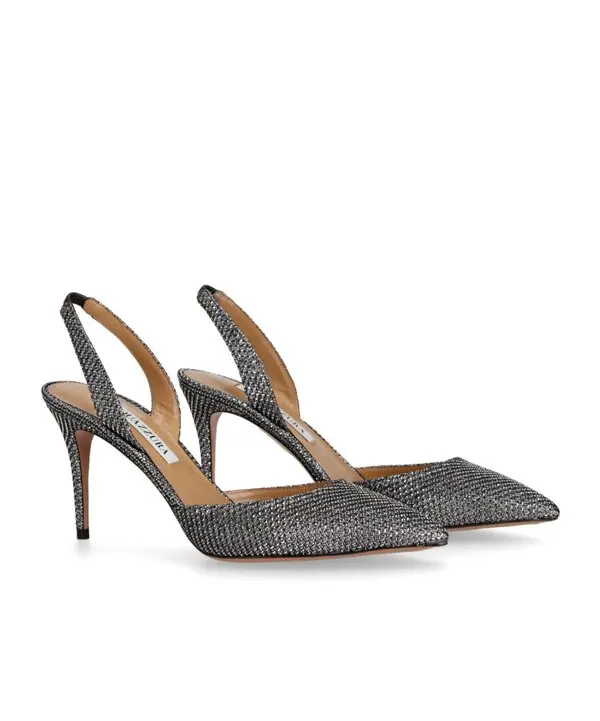 AQUAZZURA So Nude Pointed Toe Slingback Pumps