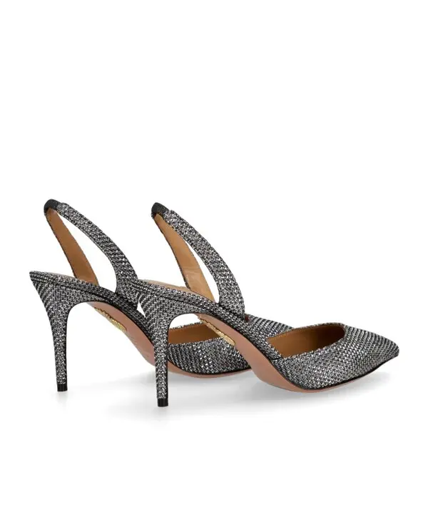 AQUAZZURA So Nude Pointed Toe Slingback Pumps