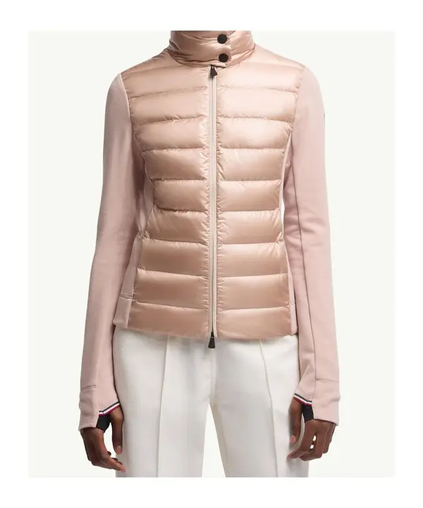 Moncler Grenoble Padded Zip-up Sweatshirt - Pink