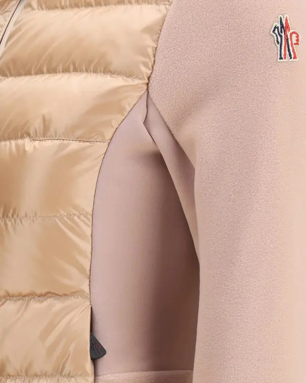 Moncler Grenoble Padded Zip-up Sweatshirt - Pink