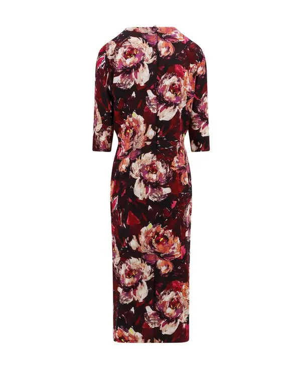Dolce & Gabbana Peony Print Sheath Dress
