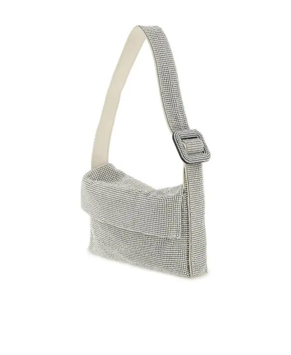 Benedetta Bruzziches Flip Shoulder Bag With Crystal Embellishments