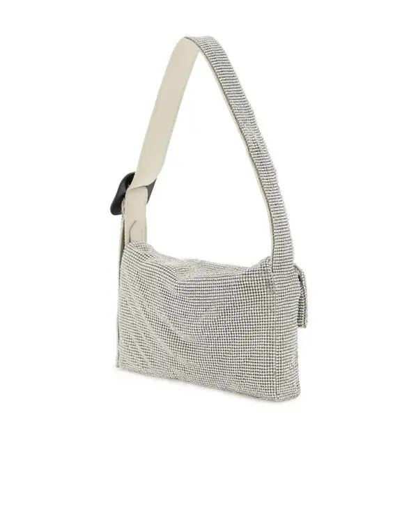 Benedetta Bruzziches Flip Shoulder Bag With Crystal Embellishments