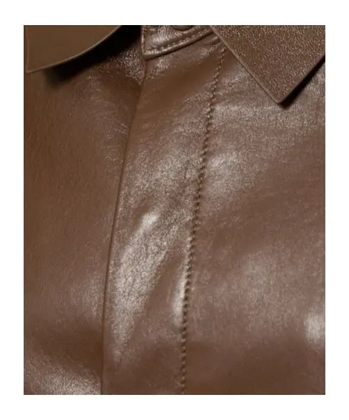 ENTIRE STUDIOS Button-down Leather Shirt