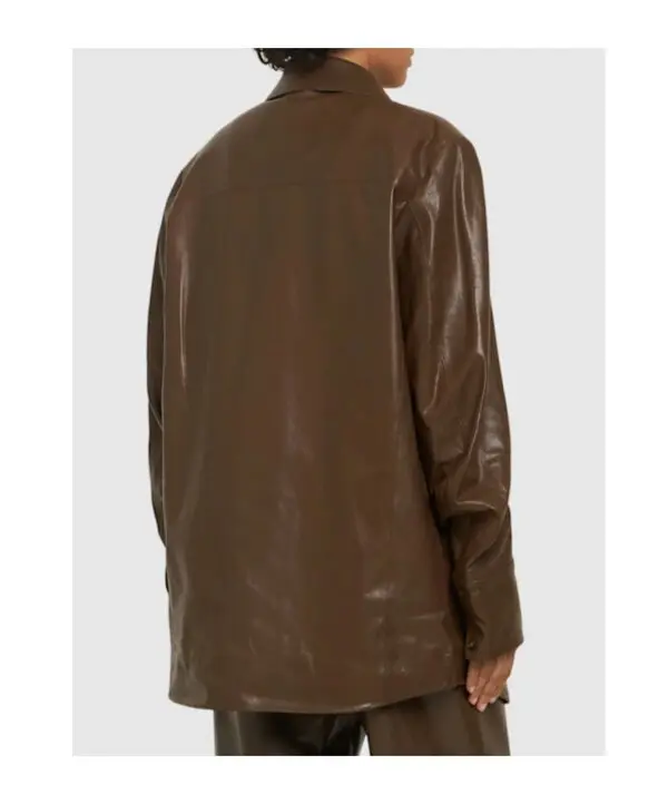 ENTIRE STUDIOS Button-down Leather Shirt