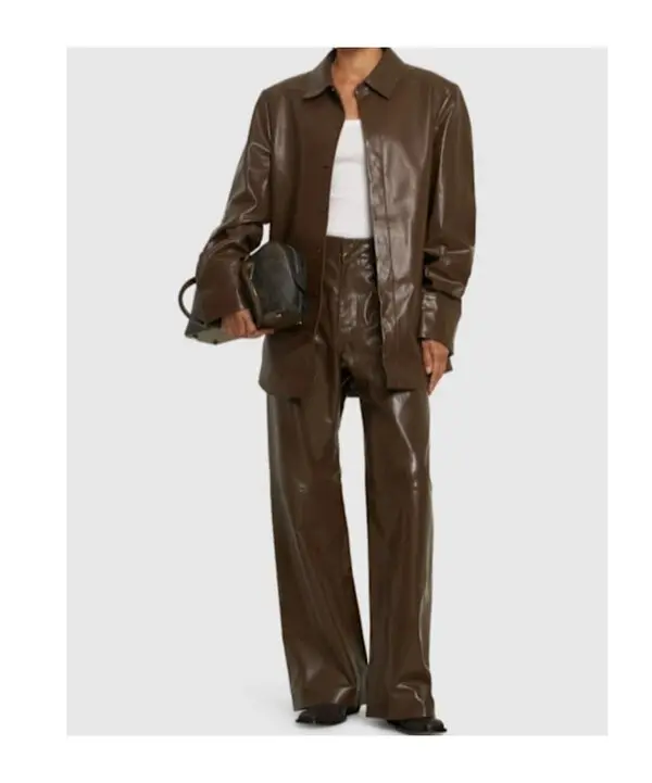 ENTIRE STUDIOS Button-down Leather Shirt