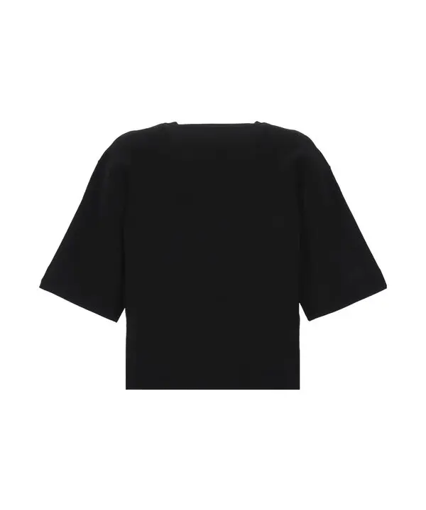 YVES SALOMON Crew Neck T-shirt - Black