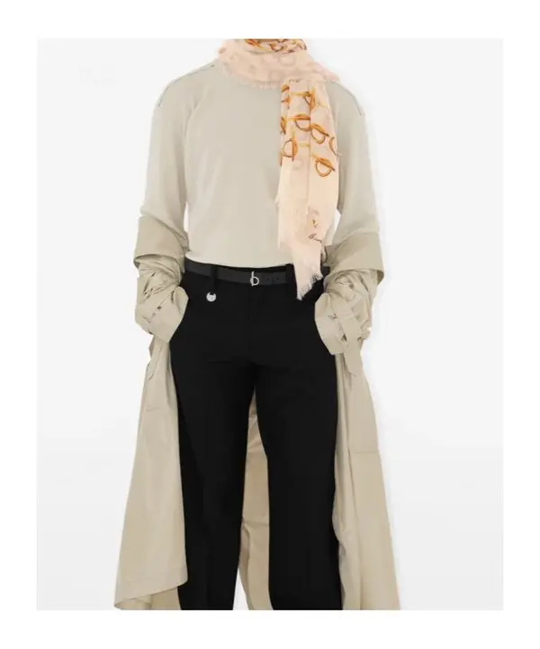 Burberry B-printed Frayed-edge Scarf