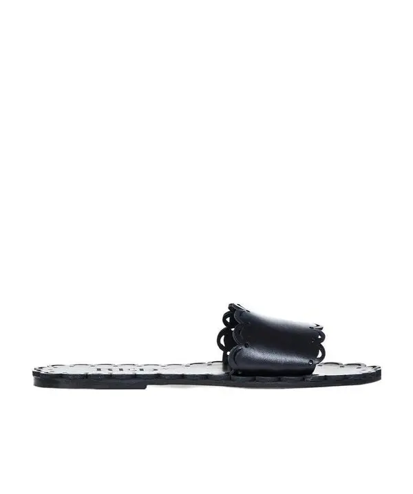 Red Valentino Open-toe Slides - Black