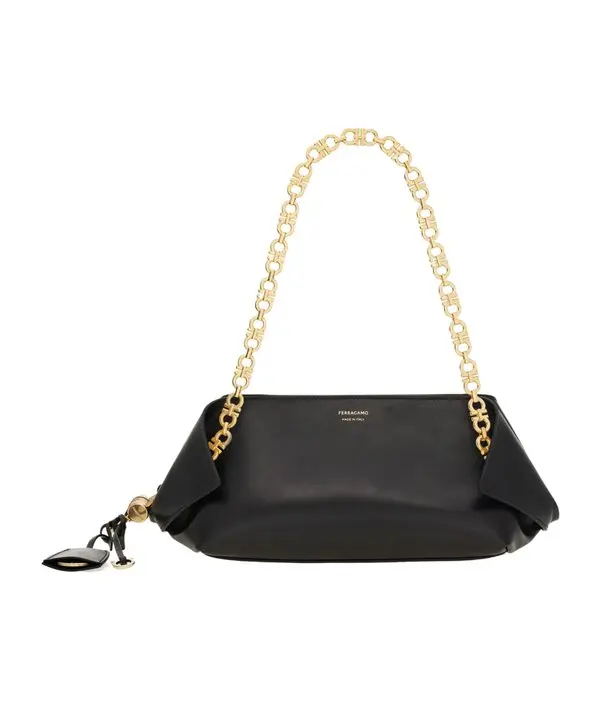 FERRAGAMO Gancini Chain Shoulder Bag