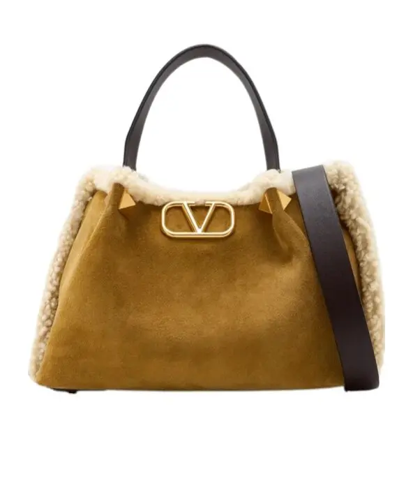 Valentino Garavani Rockstud Vlogo Signature Small Tote Bag