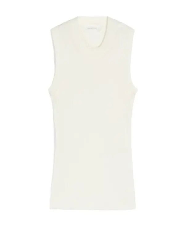 Sportmax Ribbed-knit Sleeveless Top - Nude