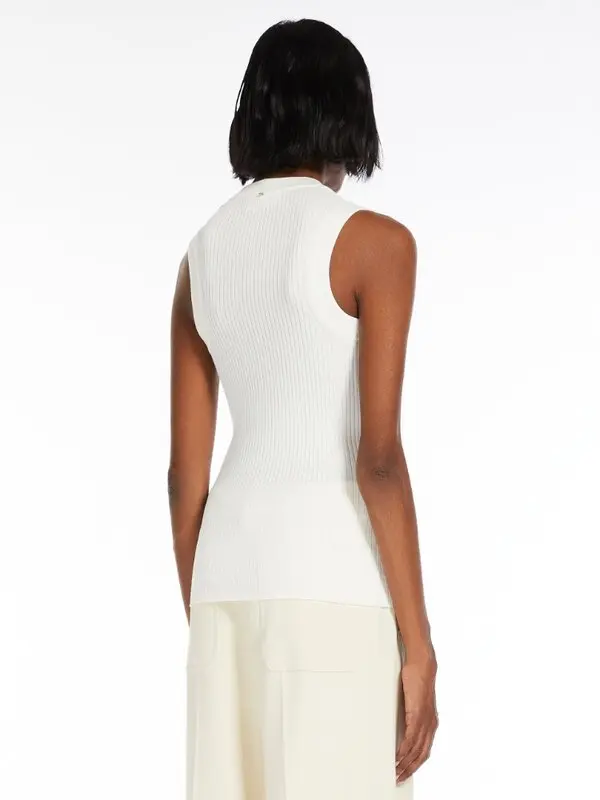 Sportmax Ribbed Knit Sleeveless Top